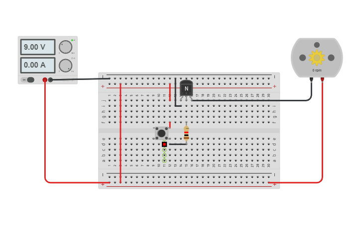 Circuit design Transistores 3 | Tinkercad