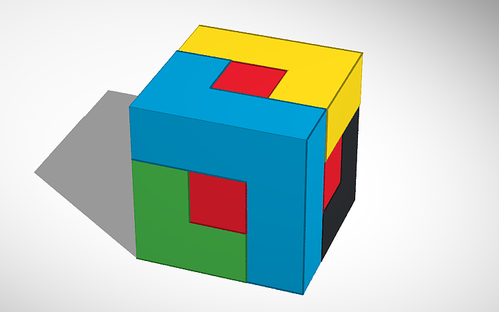 3d Design Puzzle Cube Tinkercad