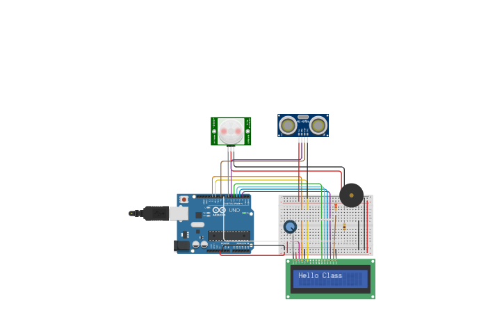 Circuit design intrusion system - Tinkercad