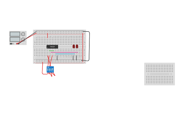 Circuit design 4:2 Encoder - Tinkercad