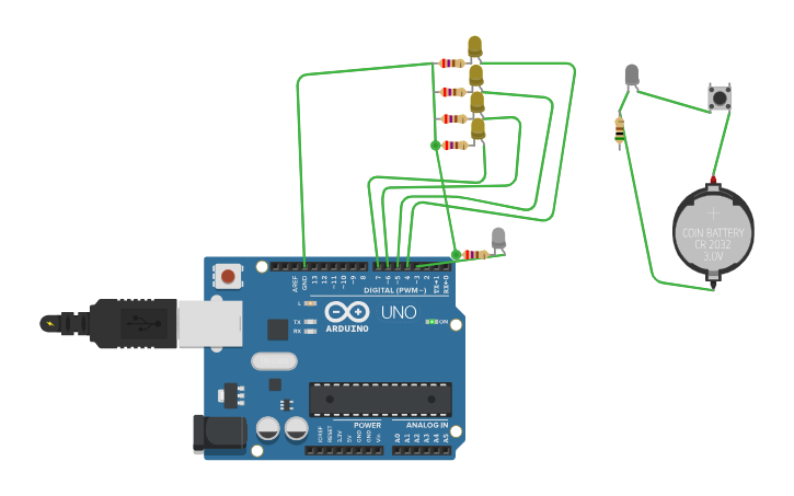 Circuit design ghostbusters wand light kit - Tinkercad