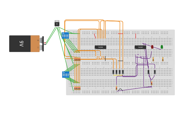 Circuit Design Lock Combination Project Tinkercad 5108