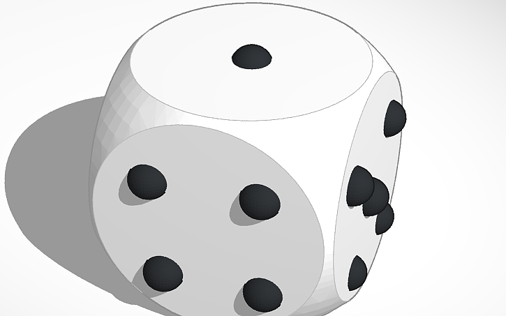 3D design dice | Tinkercad