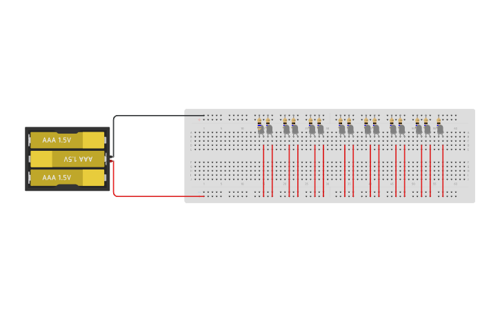 Circuit design LORENA ALEJANDRA LOPEZ PARADA 906 paralelo 15 led - Tinkercad
