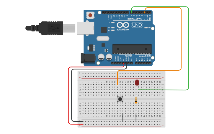 Circuit design Push Botton - Tinkercad Circuit design Push Botton - Tinkercad