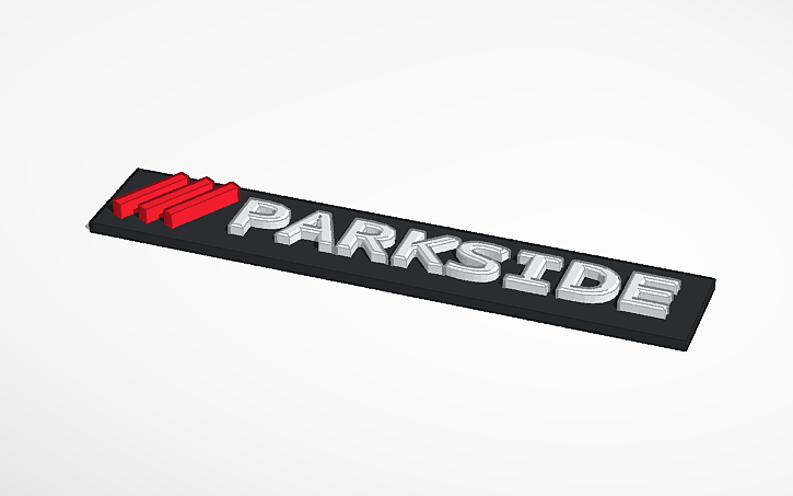 3D design LOGO parkside - Tinkercad