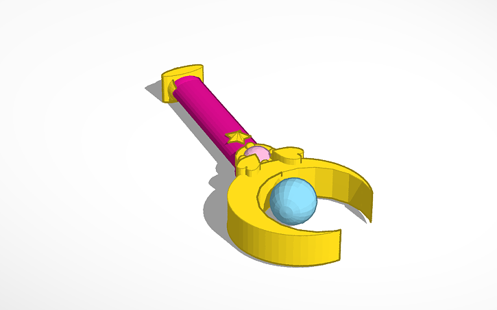 3D design Sailor Moon's Moon Stick - Tinkercad