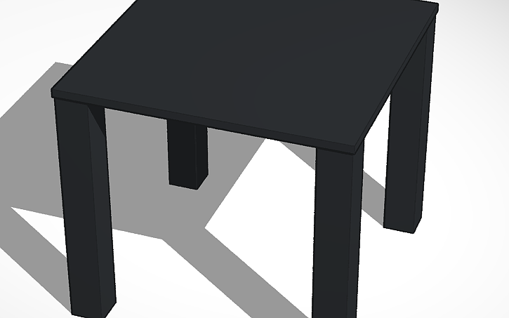 3D design coffee table - Tinkercad