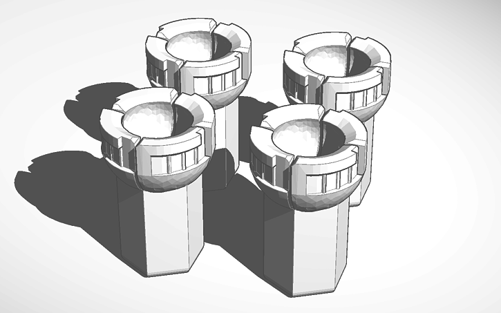 3d Design Ball Socket End Tips Tinkercad