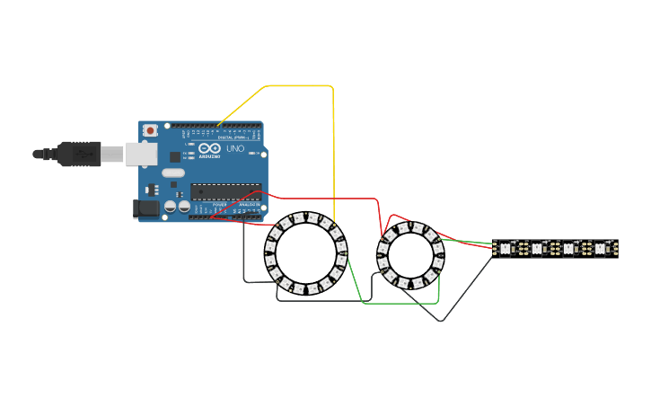 Circuit design NeoPixel | Tinkercad