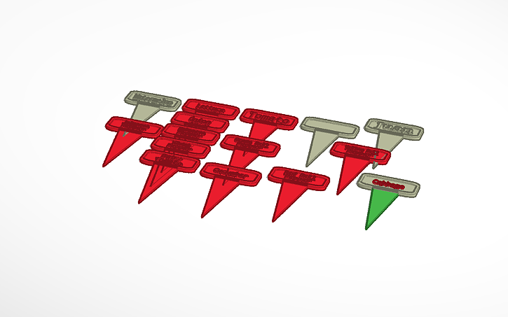 3D design Garden Stake - Tinkercad
