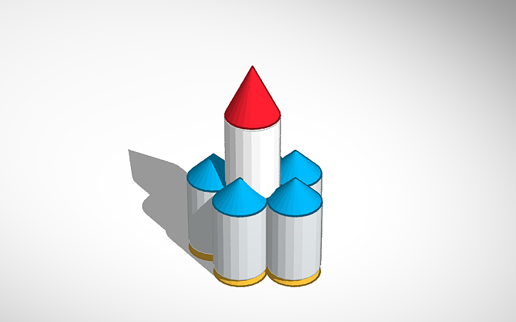 3d Design Rocket Tinkercad