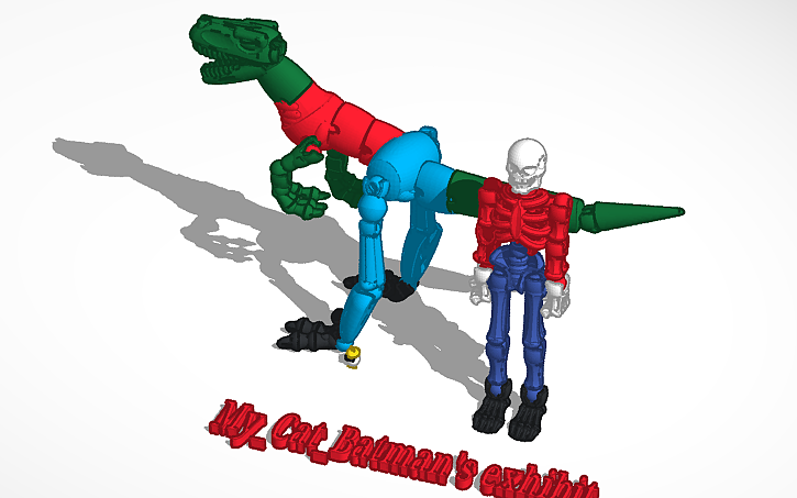 3D design T-Rex exhibit | Tinkercad