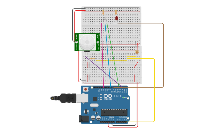 Circuit design Progetto IoT O46002233 - Tinkercad