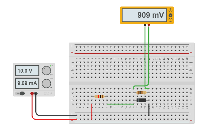 Circuit design zener diode as voltage regulator | Tinkercad