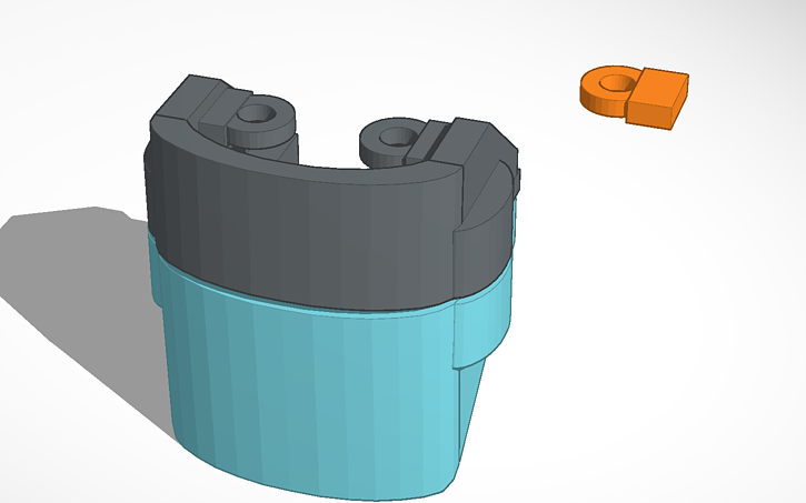 3D design animatronic mouth - Tinkercad