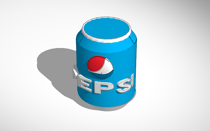 3D design Pepsi can - Tinkercad