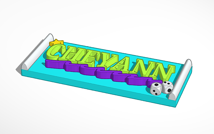 3d Design Name Tag Tinkercad