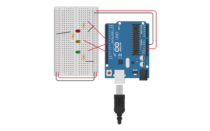 Circuit design Jake S. First Arduino Assignment | Tinkercad