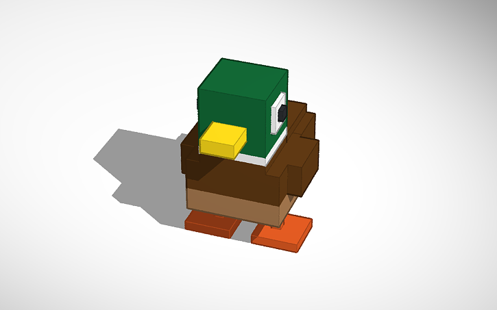 3D design Mallard duck - Tinkercad