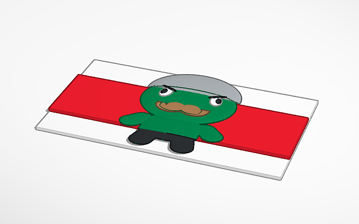 3D design The GDA flag - Tinkercad