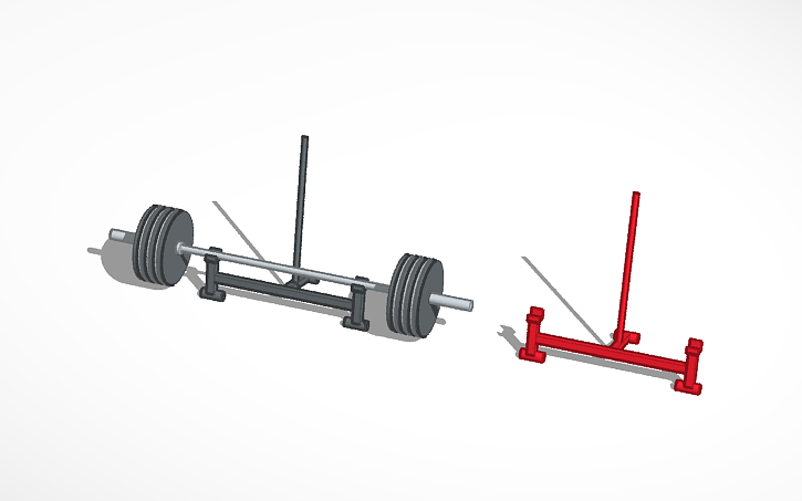 3D design Full Deadlift Jack Powerlifting Strongman | Tinkercad