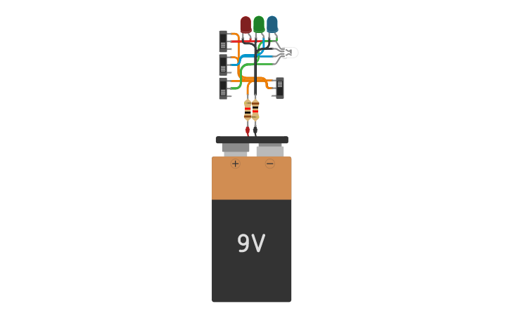Circuit design Custom Toggle Switch RGB - Tinkercad