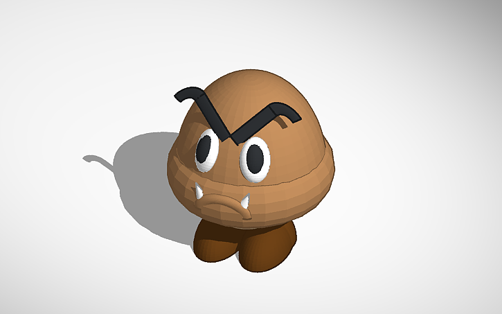 3D design Goomba - Tinkercad