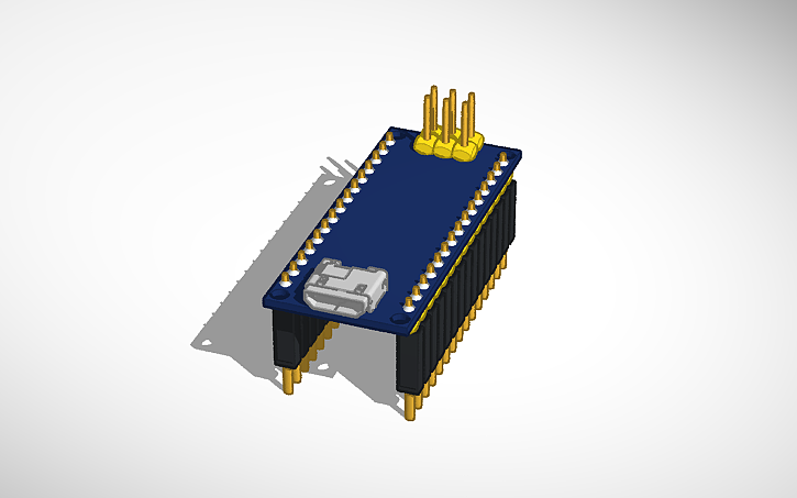 3D design ARDUINO MICRO HEADER - Tinkercad