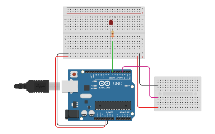 Circuit design Practica 19 Sensor Humitat i temperatura - Tinkercad Circuit design Practica 19 Sensor Humitat i temperatura - Tinkercad