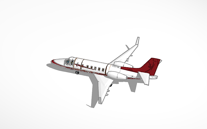 3D design Bombardier Learjet 85 - Tinkercad