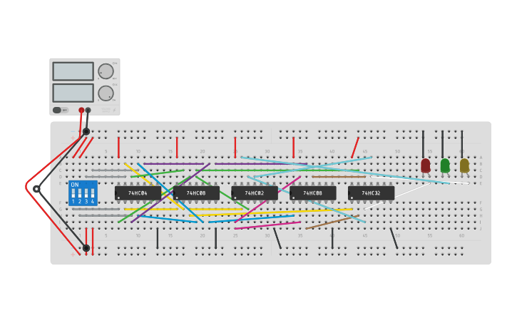 Circuit Design Lab 8 Magnitude Comparator Tinkercad