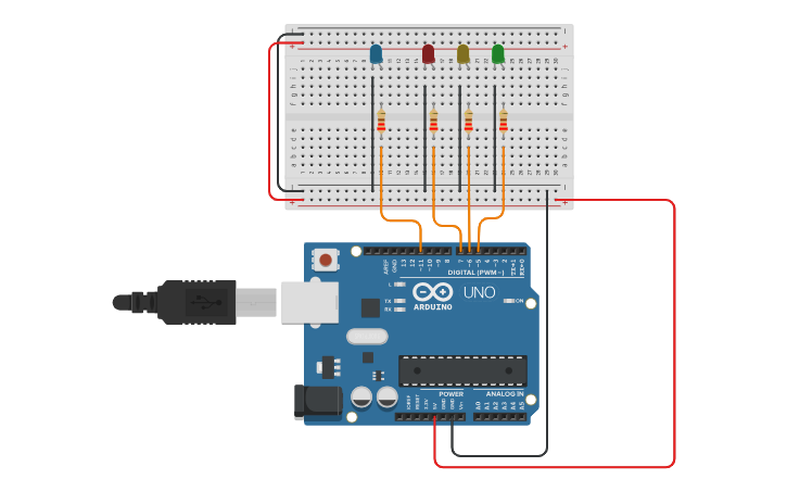 Circuit design Copy of Lesson18_switchcase - Tinkercad