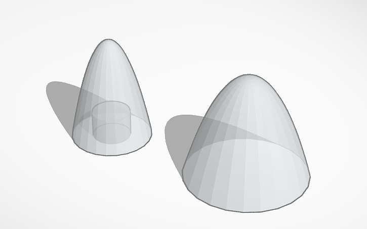 3D design Cone Shaped .5 inch EMT conduit cap - Tinkercad