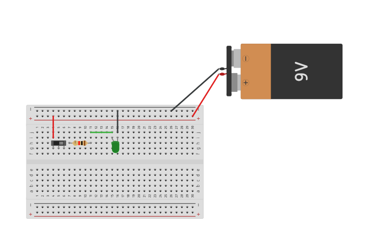 Circuit Design Led Con Interruptor Tinkercad