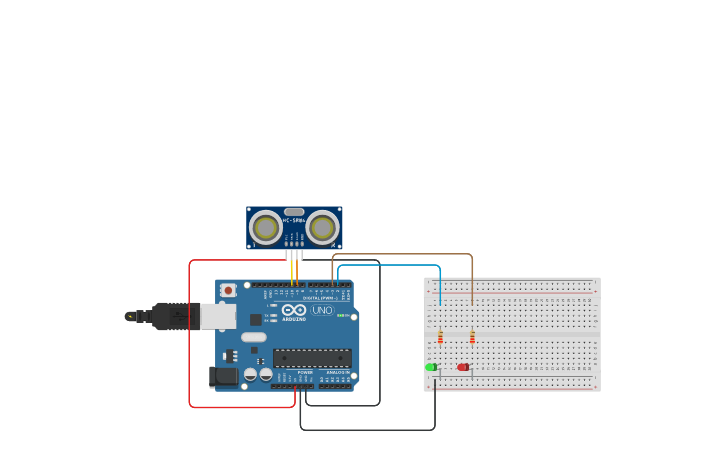 Circuit design Sumo Bot - Arduino Lab - L3 - Tinkercad