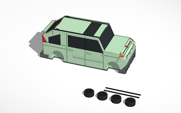 3D design 1:64 scale Pontiac Aztek - Tinkercad