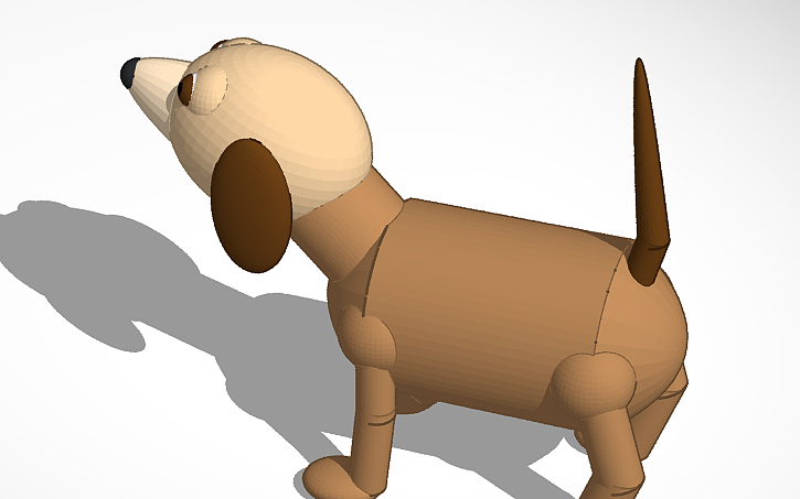 3D design Dog - Tinkercad