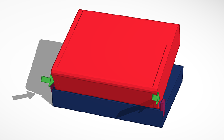 3D design Copy of #Snapfit #Hinge Box | Tinkercad