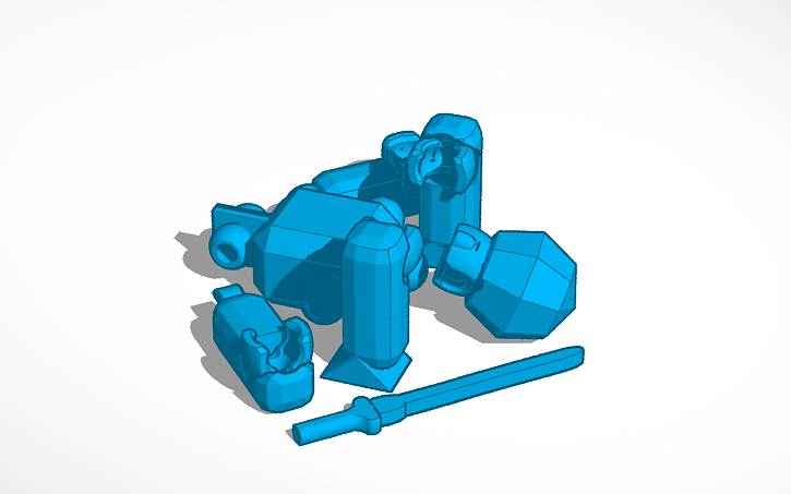 3D design mini figure - Tinkercad