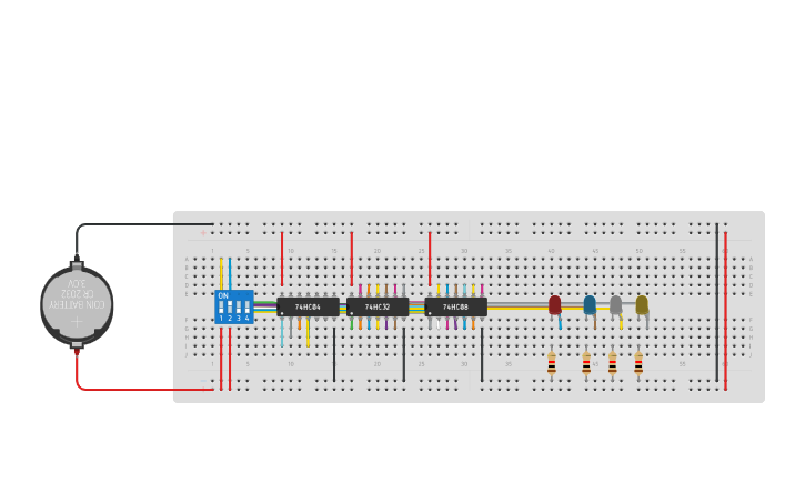 Circuit Design Boolean Expresion Tinkercad