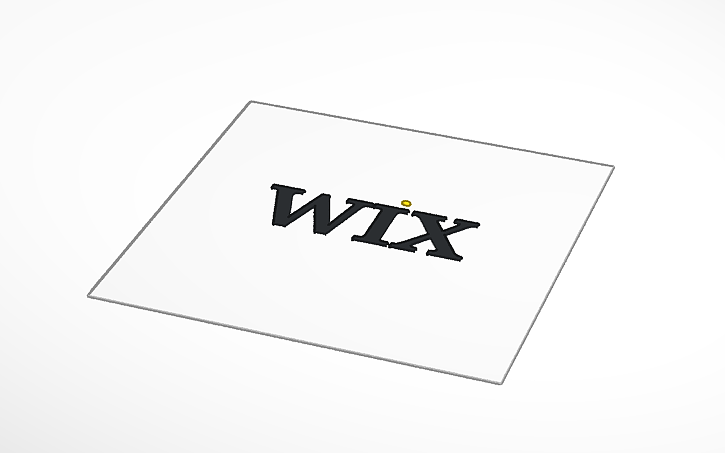 3D design WIX LOGO - Tinkercad