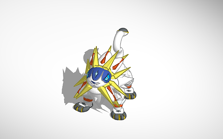 3D design Solgaleo - Tinkercad