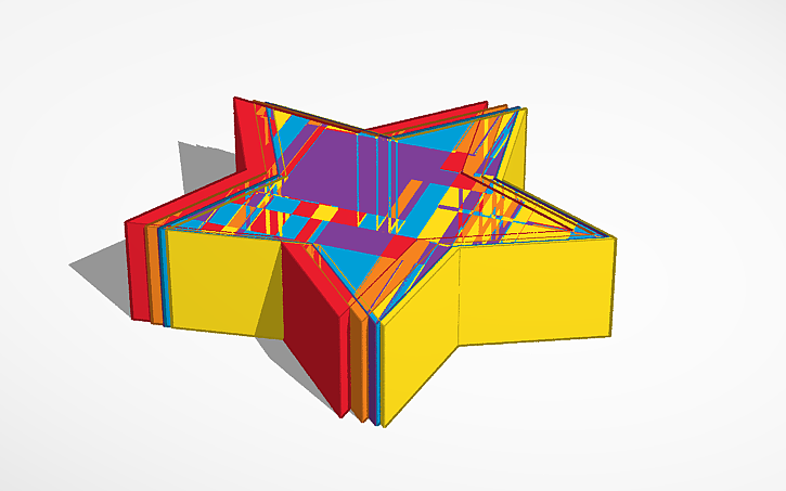 3D design Color Changing Star - Tinkercad