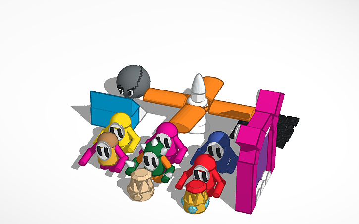 3D design Fall Guys - Tinkercad