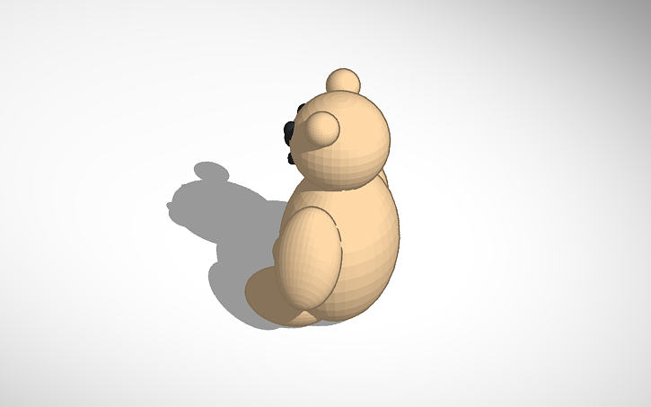3D design Teddy bear - Tinkercad