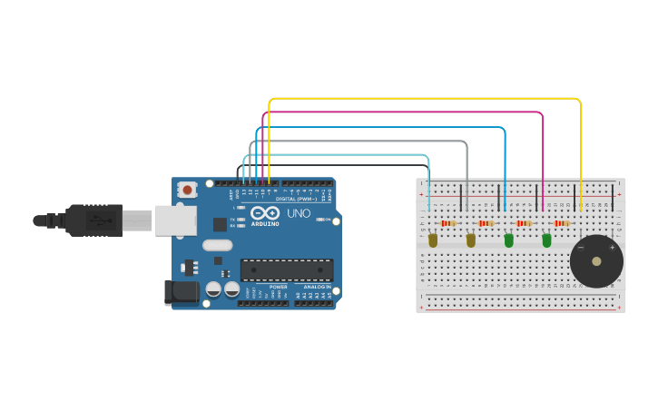 Circuit design CIRCUITO EN ARDUNIO - Tinkercad