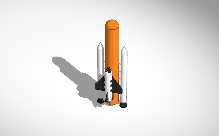 3D design SPACE SHUTTLE - Tinkercad