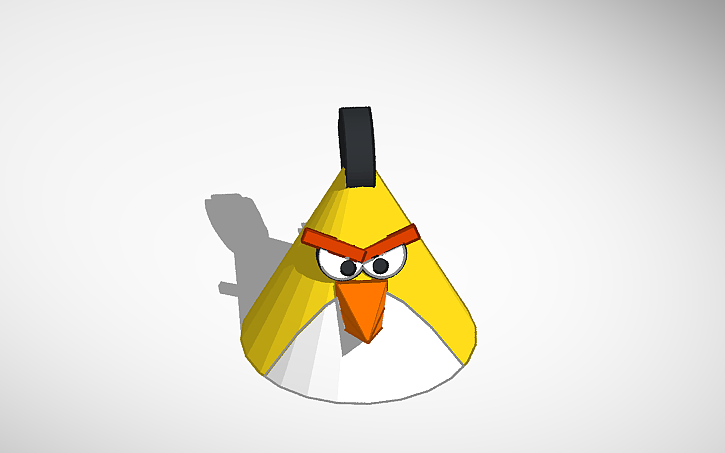 3D design Angry birds! Chuck - Tinkercad
