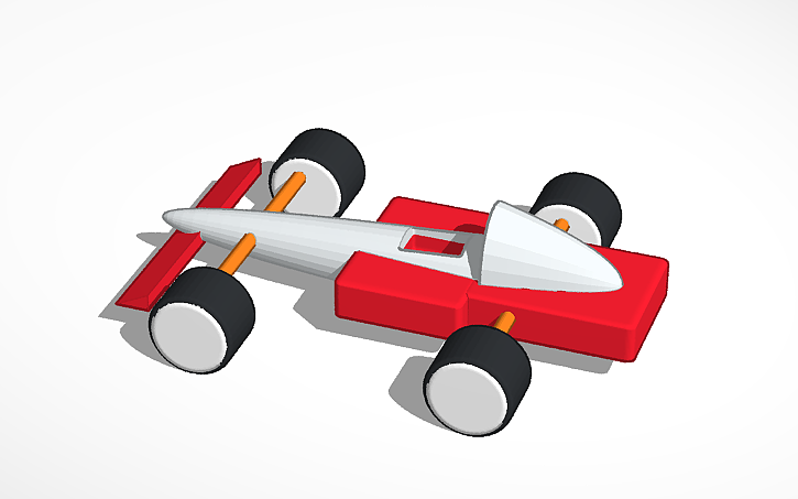 3D design Formula 1 car - Tinkercad